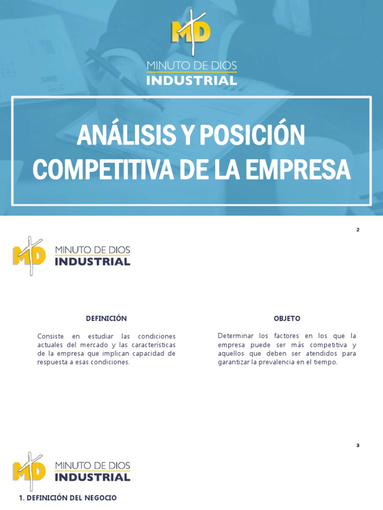 Análisis y Posición Competitiva de La Empresa | Descargar gratis PDF ...