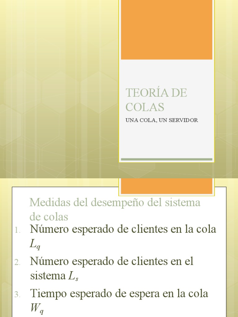 Un Servidor Una Cola 4 | PDF | Estadísticas | Matemáticas Aplicadas