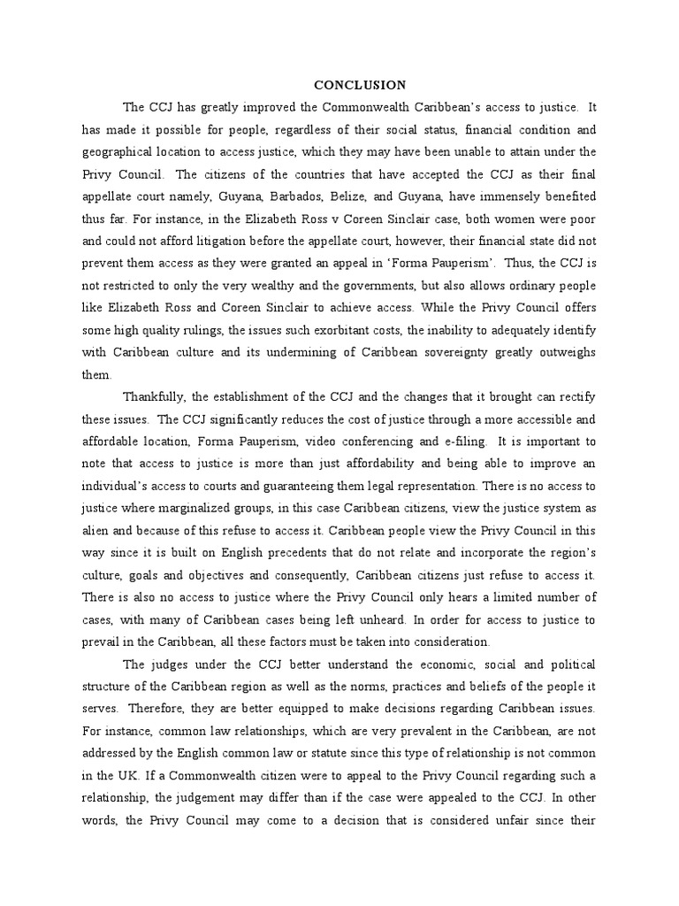 CONCLUSION Law | PDF | Judiciaries | Social Institutions