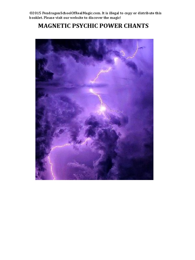 Magnetic Psychic Power Chants | PDF | Soul | Love