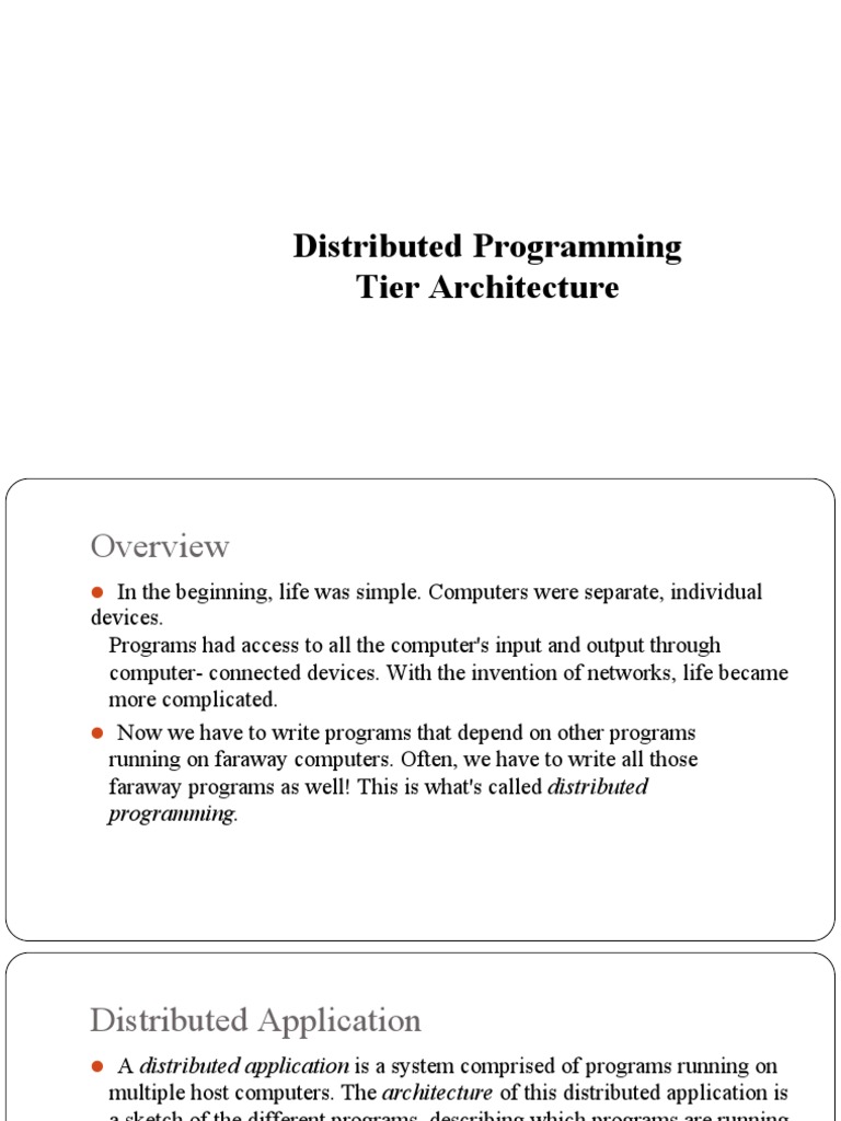 Chapter 6-Distributed Programming | PDF | Model–View–Controller | My Sql