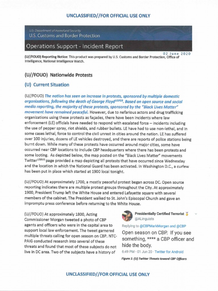 CBP Incident Report | PDF