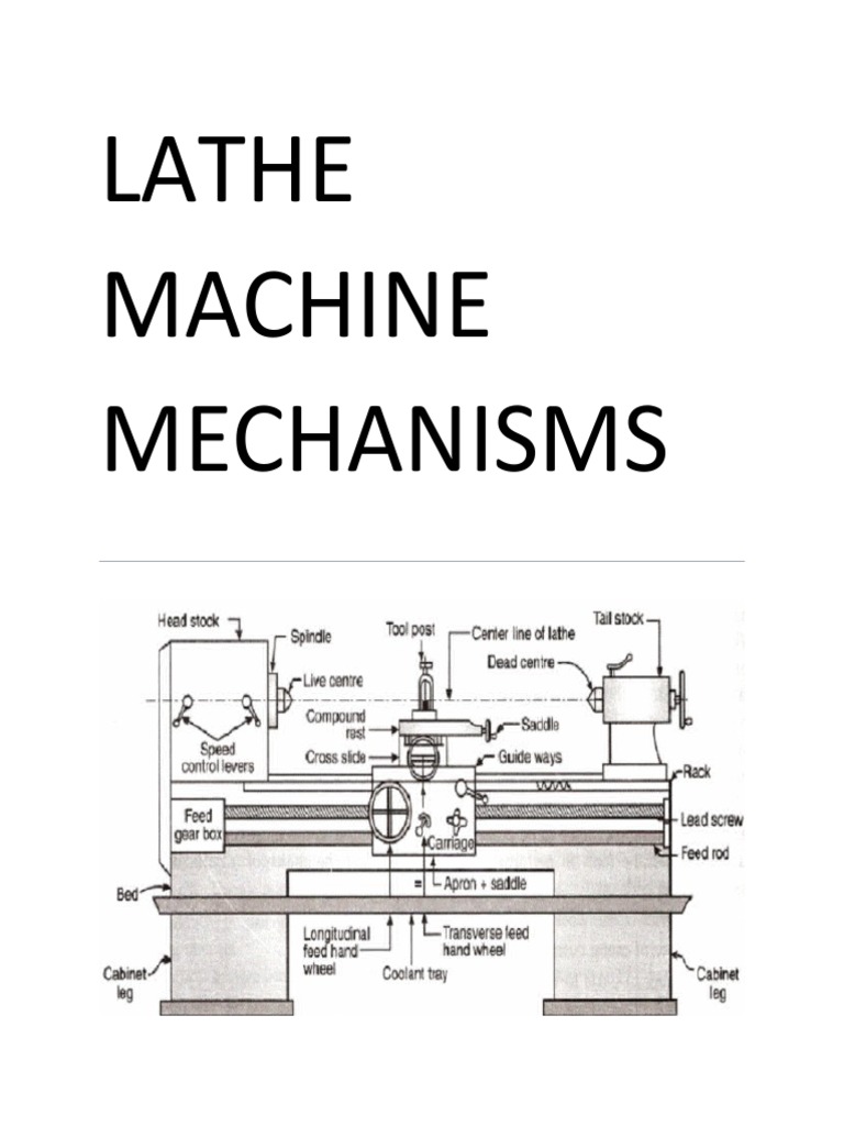 Metal Lathe Mechanics Guide | PDF | Industrial Processes | Crafts