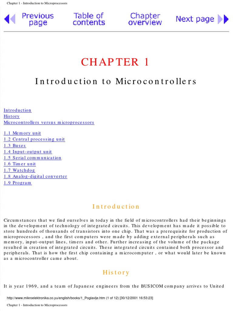(Ebook - Electronics) Introduction To Microcontrollers - Complete Guide ...