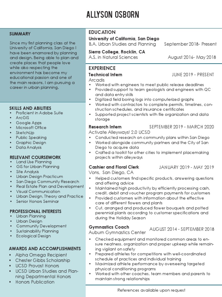 Allyson Osborn 2020 Resume Color | PDF | Computing | Computing And ...