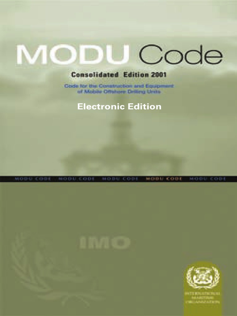 IMO Code - MODU Code - 2001 | PDF | Boiler | Transport