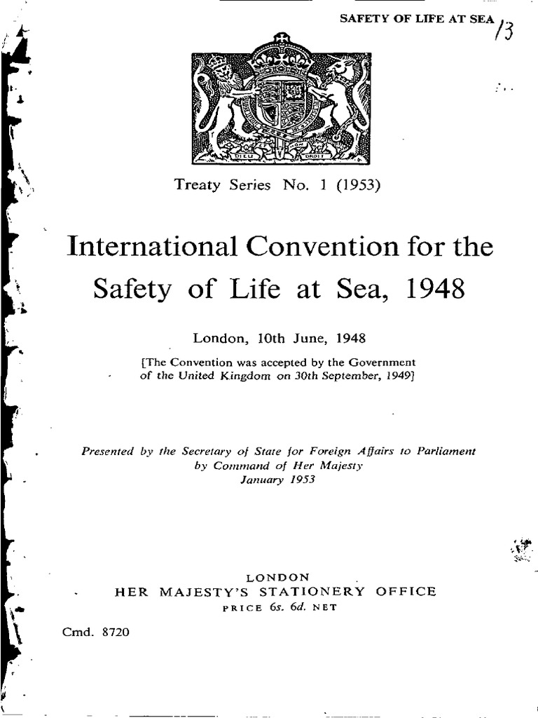 IMO Code - SOLAS 1948 | PDF | Republic | Government