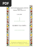 La Historia Del Menu | PDF | Menú | Pasta