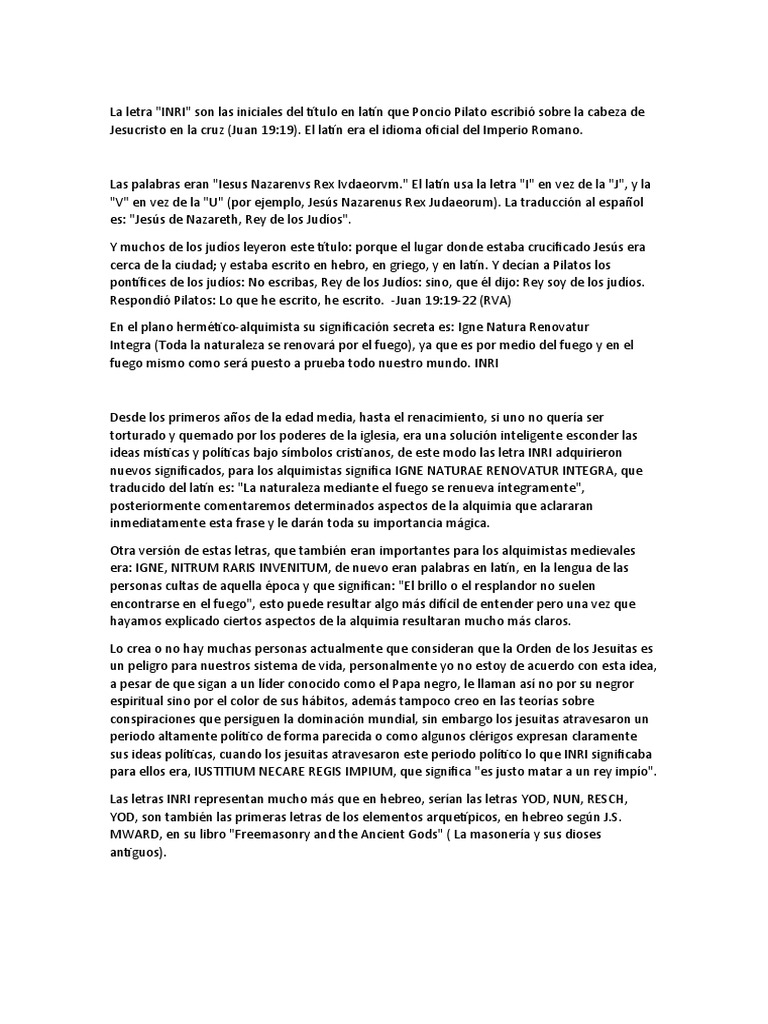 Inri | PDF | Osiris | Jesús