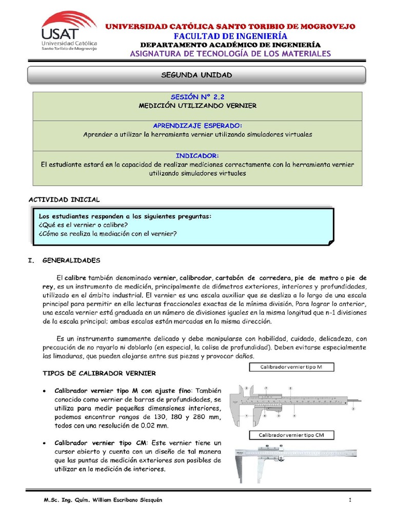 7.2 Mediciones Vernier | PDF