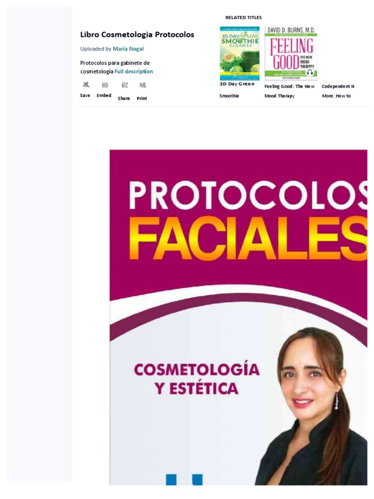 (PDF) Libro Cosmetologia Protocolos | PDF | Tratamiento de salud | Salud y bienestar