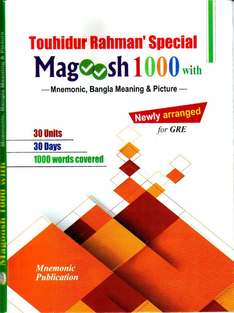 Magoosh 1000 Words With Mnemonic | PDF
