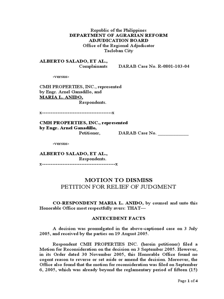 Relief Fro Judgment-Order | PDF | Judgment (Law) | Social Institutions