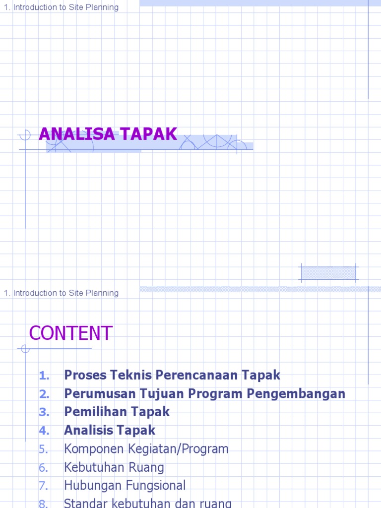 Analisa Tapak Site Analisis | PDF