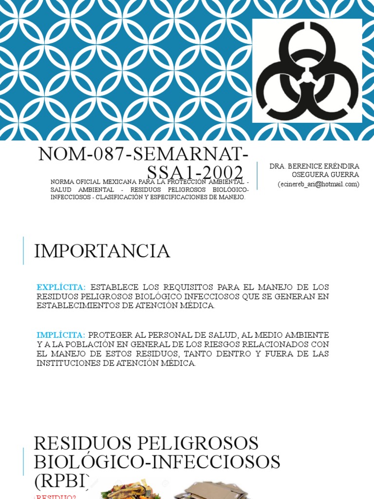 Introducción RPBI | PDF | Residuos | Bienestar