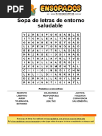 Sopa de Letras: Seguridad y Salud Laboral | PDF