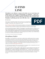 The Power of Discipline | PDF