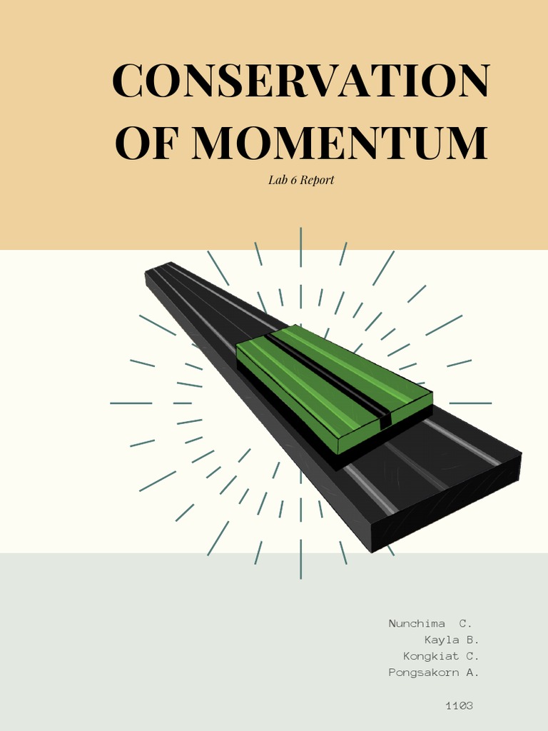 Conservation of Momentum: Lab 6 Report | PDF | Collision | Momentum