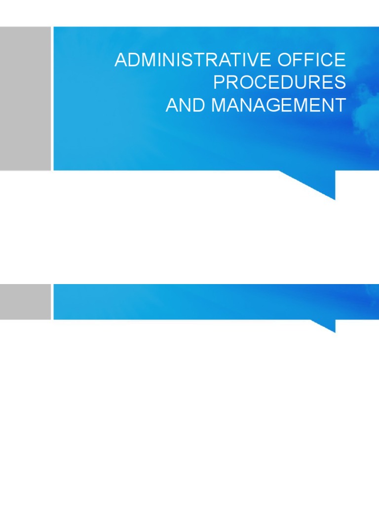 Administrative Office Procedures | PDF | Mail | United States Postal ...