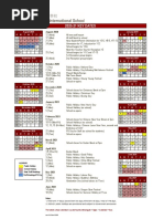 CIS School Calendar 2018-19 | PDF | Observances | Holidays