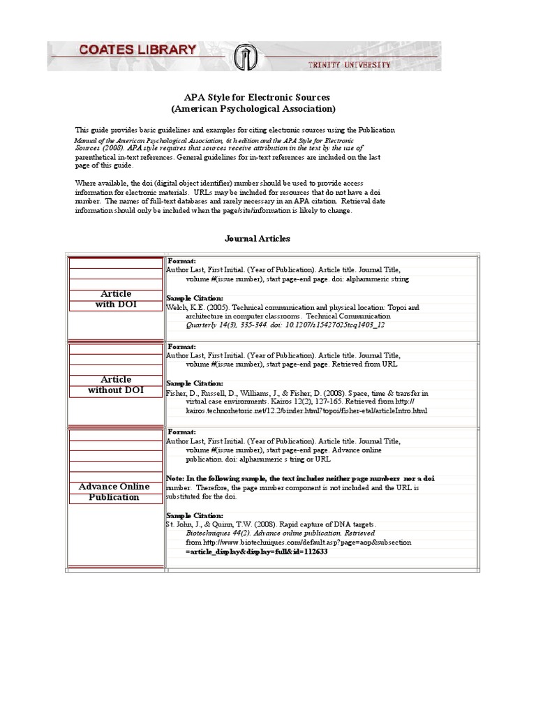Lecture-7-APA Styles of Refrences | PDF | Digital Object Identifier ...