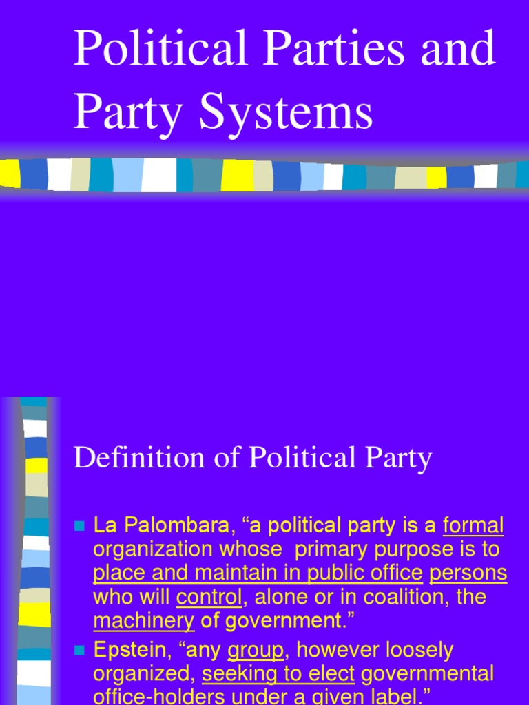 Political Parties and Party Systems | Download Free PDF | Political ...