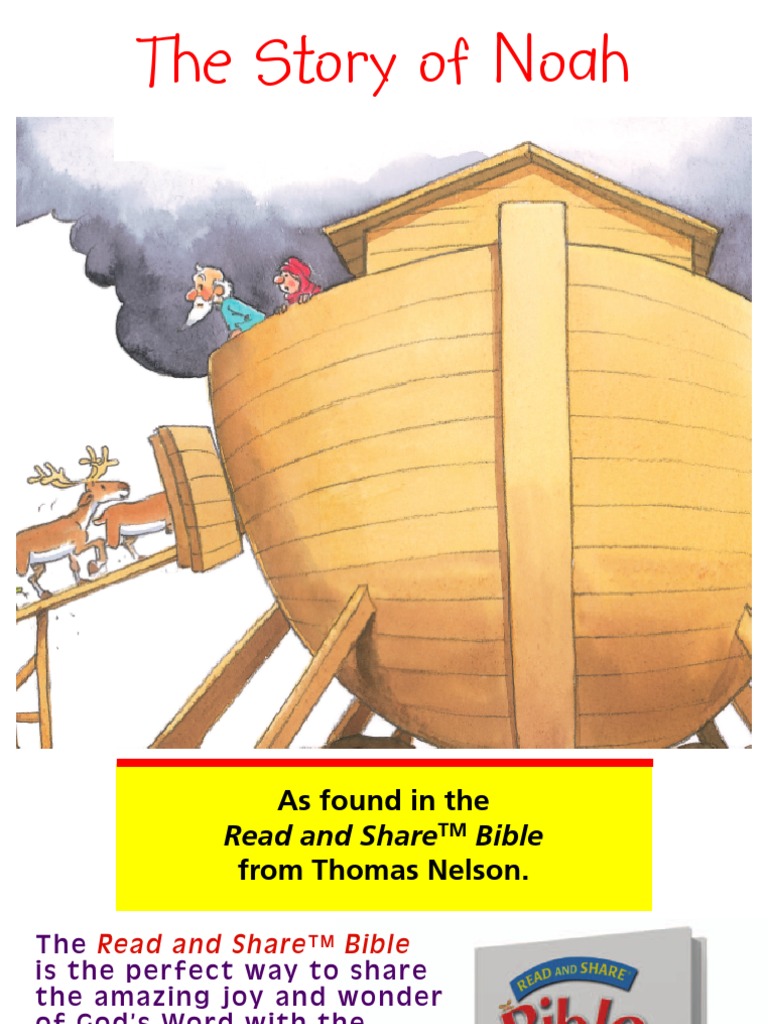 The Story of Noah from the Read and Share Children's Bible | Noah ...