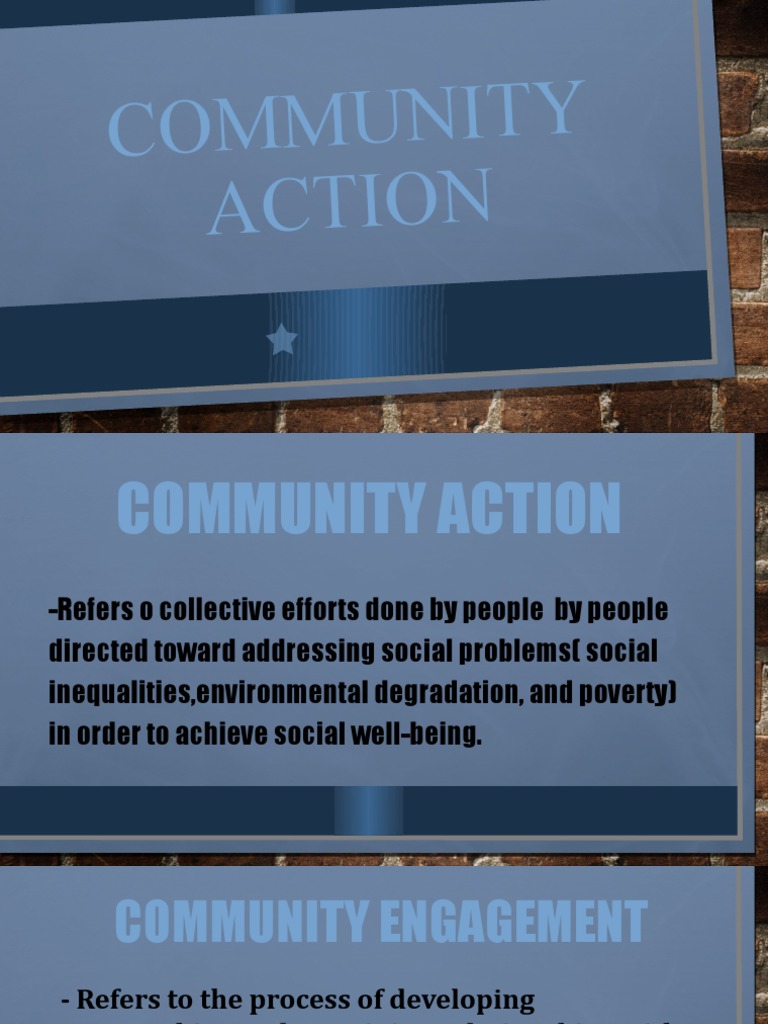 Community Action | PDF | Community | Service Learning