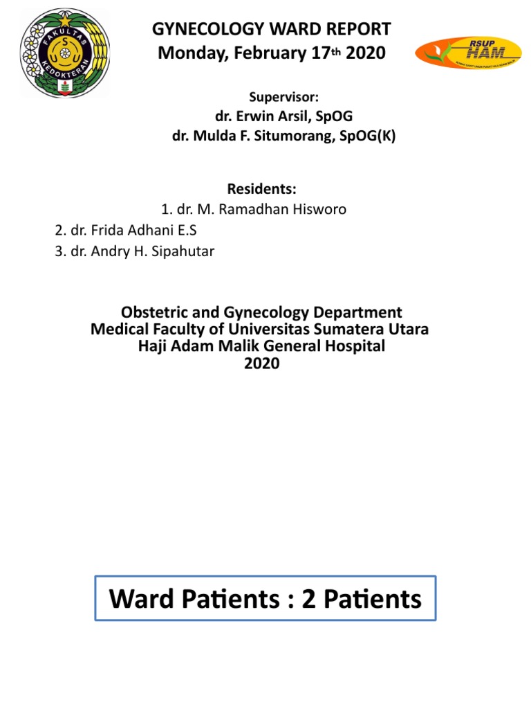 Ginek WARD 17 Februari 2020 | PDF | Ovarian Cancer | Ovary