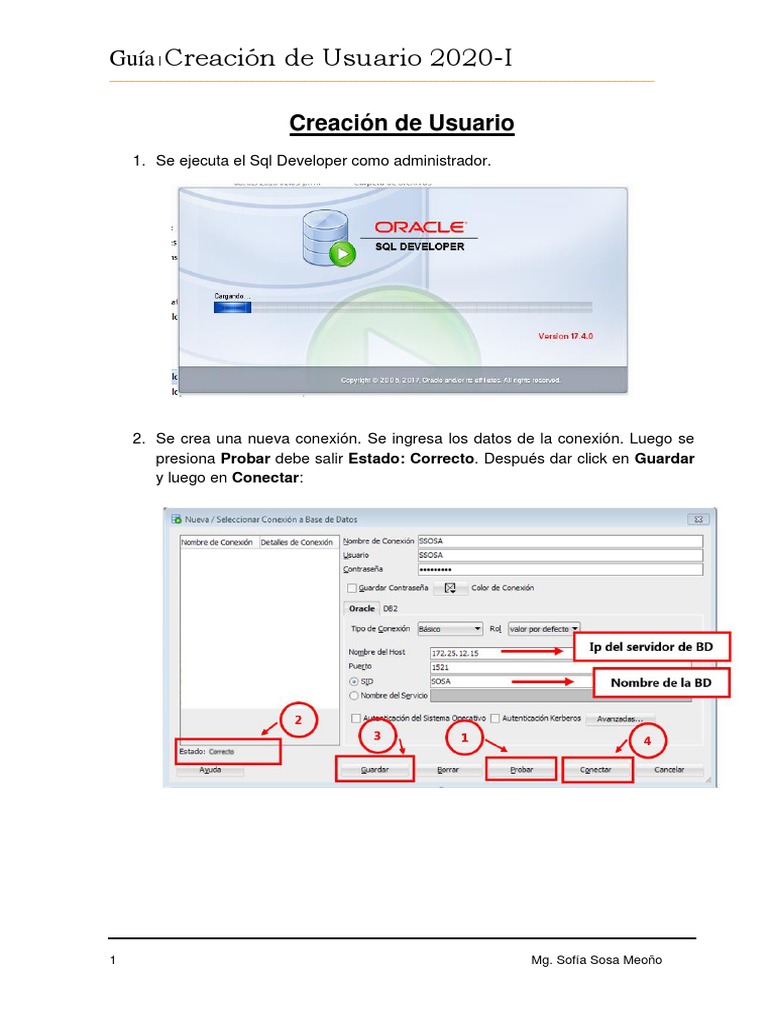 Creación de Usuarios SQL 2020-I | PDF | SQL | Usuario (informática)