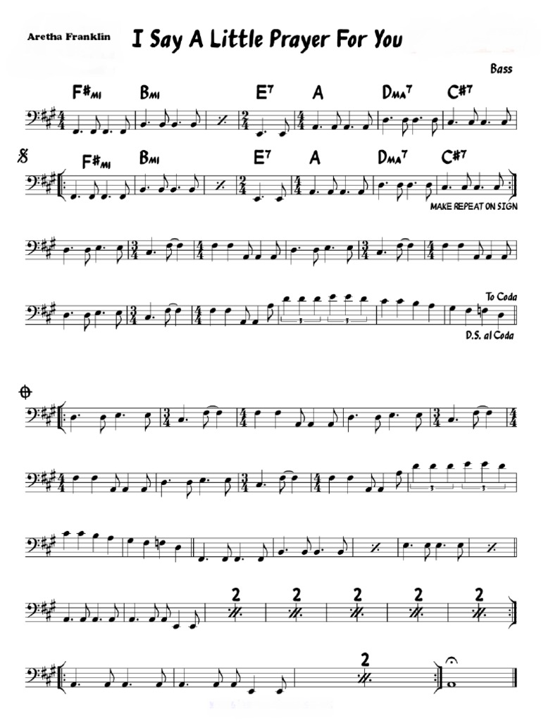 I Say A Little Prayer Aretha Franklin | PDF