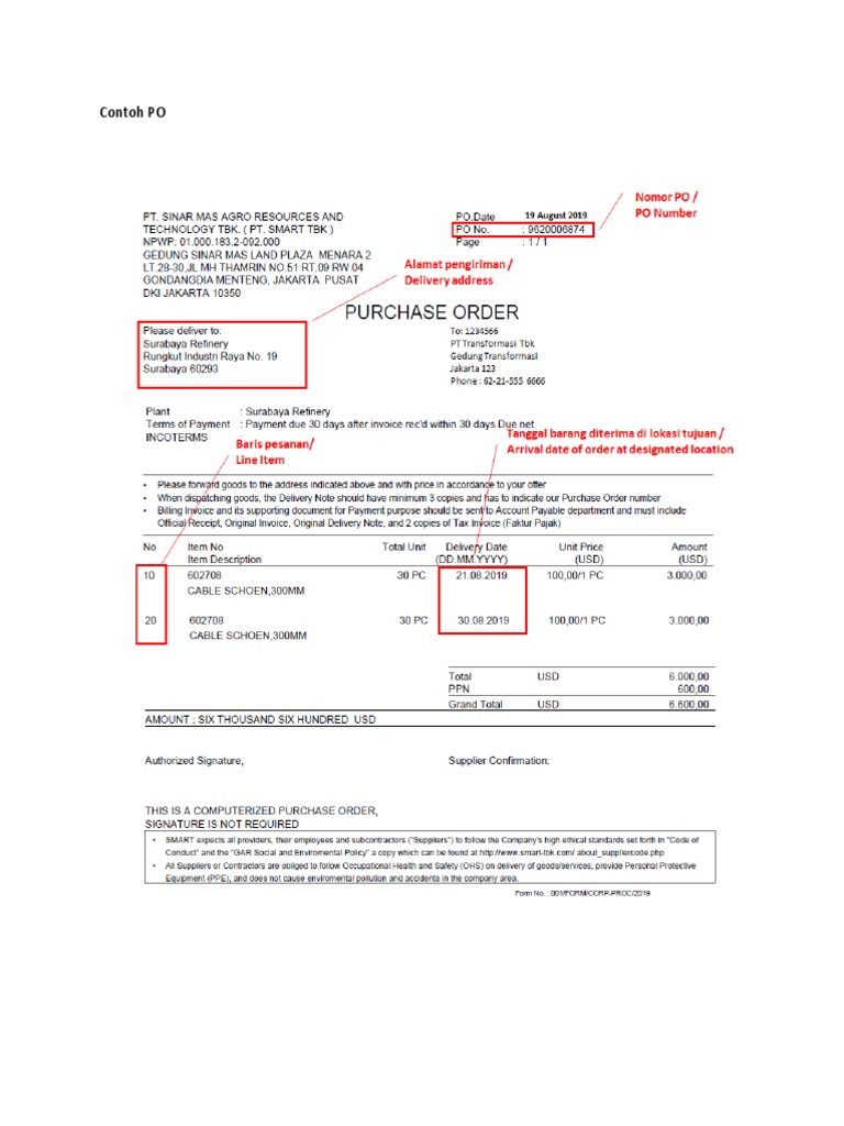 Contoh Po | PDF