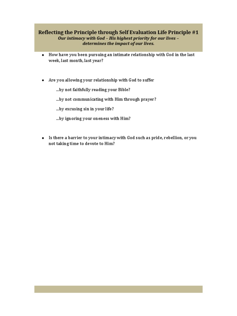 Life Principle Study 1-24 | PDF | Prayer | God The Father