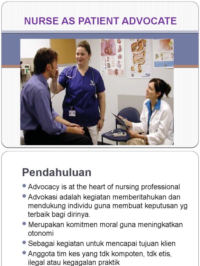 Peran Perawat sebagai Advokat Pasien | PDF