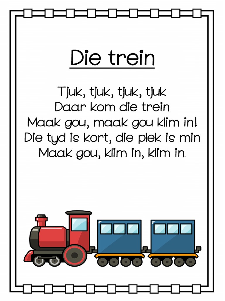 AFRIKAANS Gedig Die Trein Same As Video | PDF