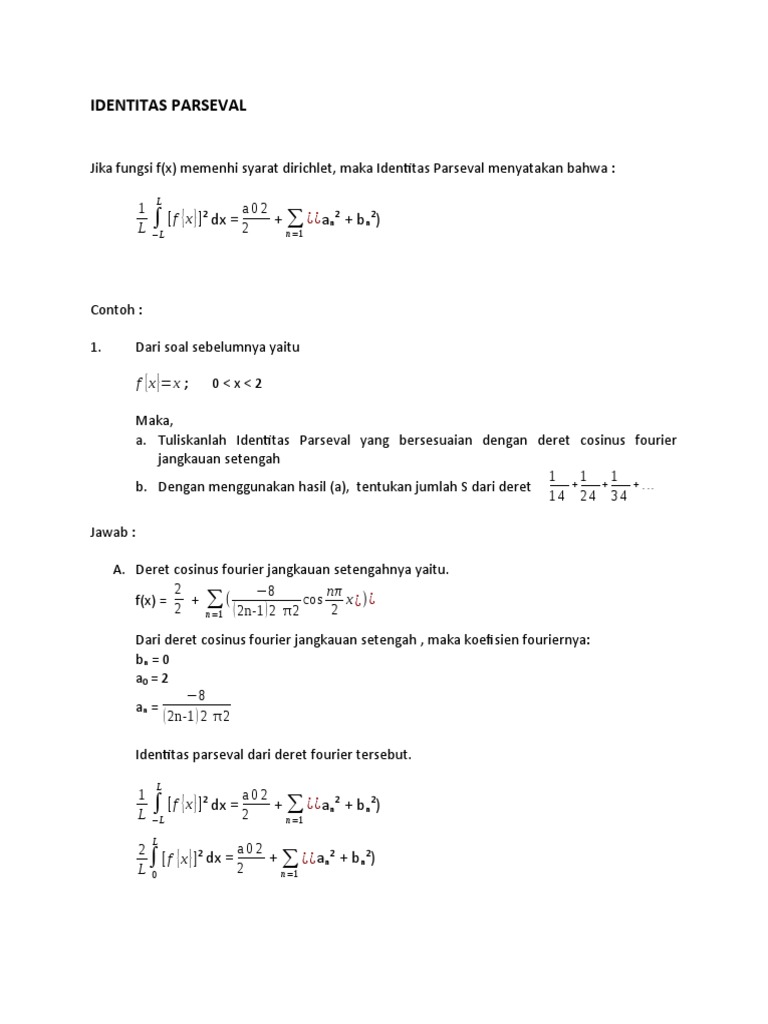 Deret Fourier 3 | PDF