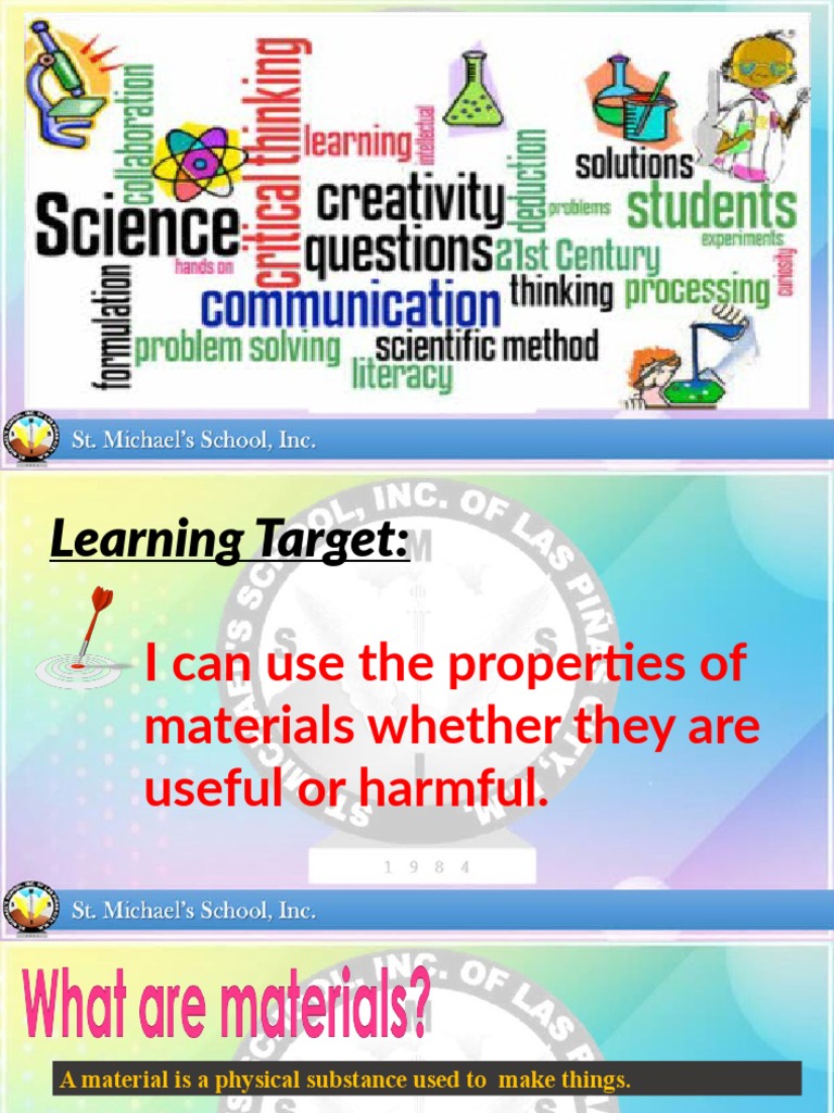 Grade 5 - Harmful and Useful Materials | PDF | Metals | Electrical ...