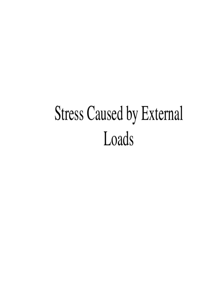 Stress Caused by External Loads | PDF | Contour Line | Linear Elasticity