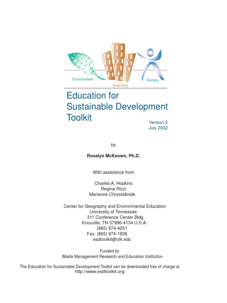 Education For SD Toolkit | PDF | Sustainability | Sustainable Development