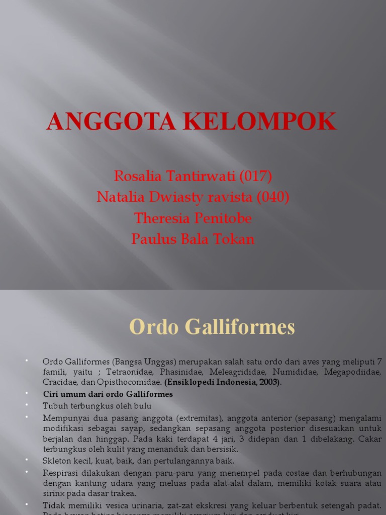 Galiiformes | PDF