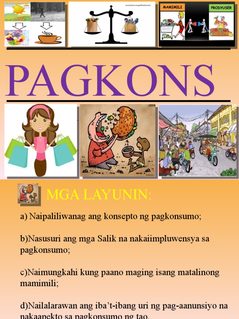 Presentasyon Sa Pagkonsumo:Ekonomiks | PDF