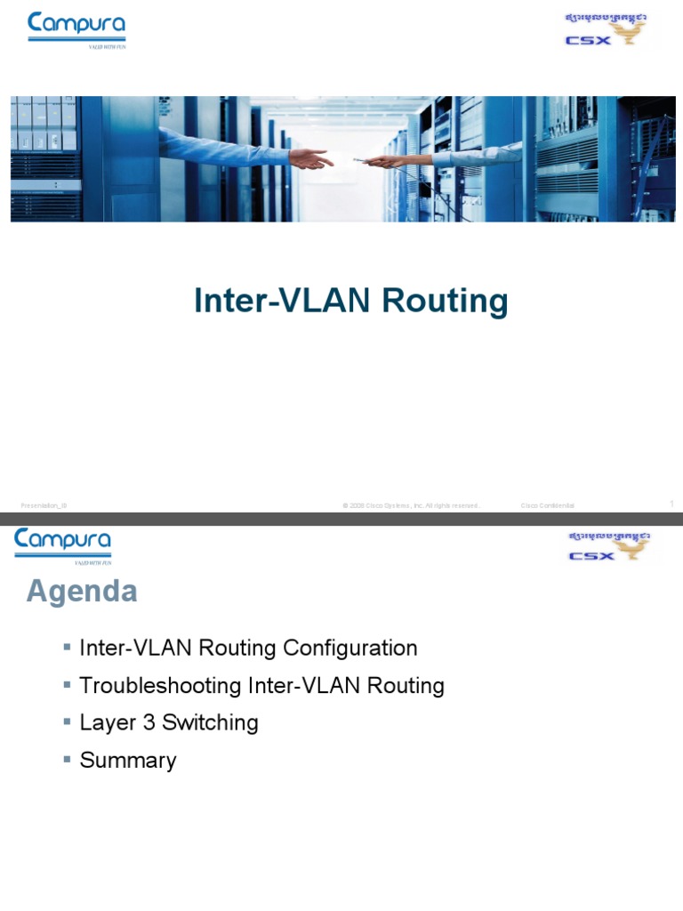 Inter-VLAN Routing: © 2008 Cisco Systems, Inc. All Rights Reserved. Cisco Confidential ...