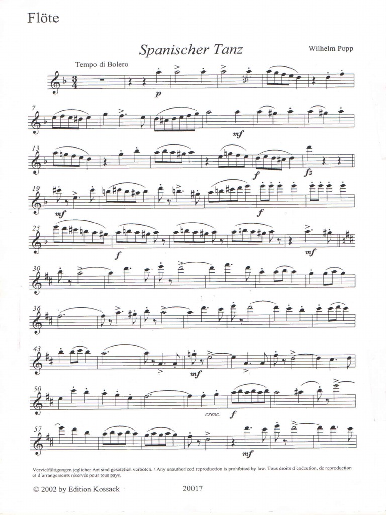 W.popp - Spanischer Tanz | PDF