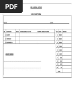 Cash Count Sheet Template | PDF