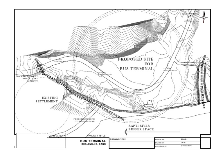 1.existing Site Plan-TOPOGRAPHIC MAP | PDF | Transport | Road Transport