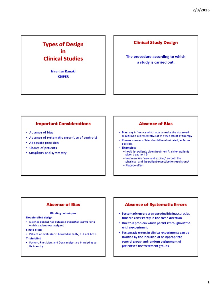 Clinical Study Design Essentials | PDF | Randomized Controlled Trial ...
