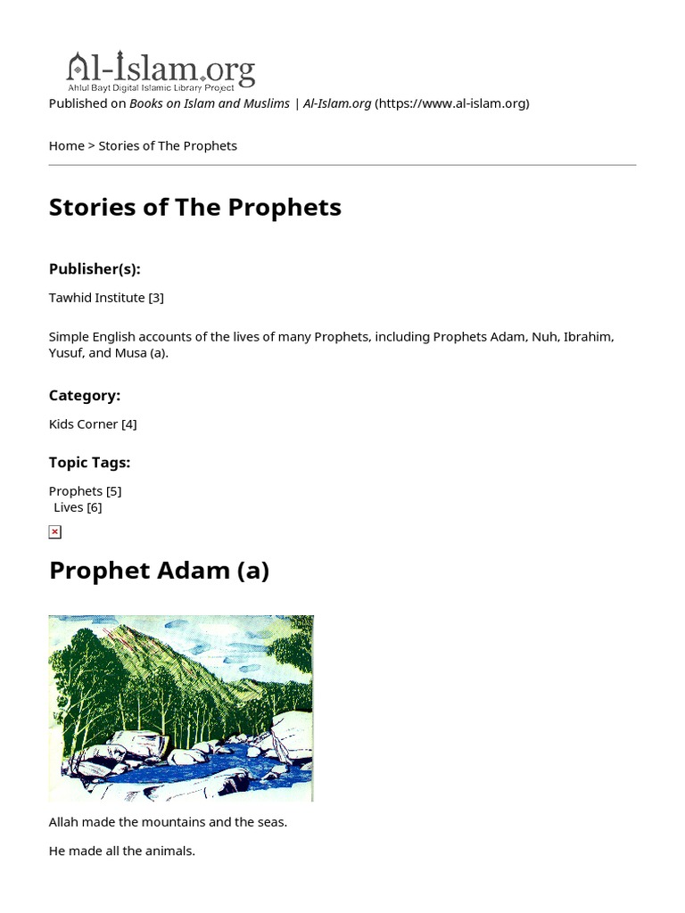 Stories of Prophets for Kids | PDF | Jonah | Mythology