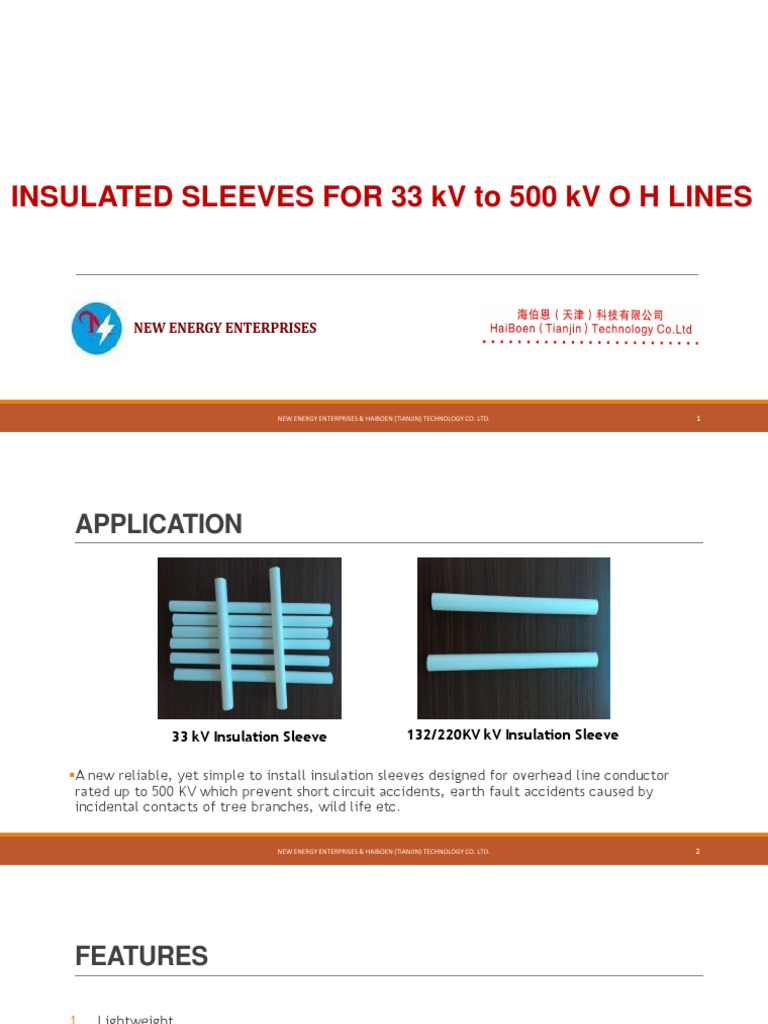 Insulated Sleeves for High Voltage Lines | PDF | Insulator (Electricity ...
