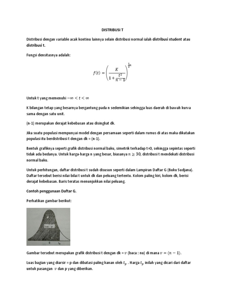 Distribusi T | PDF