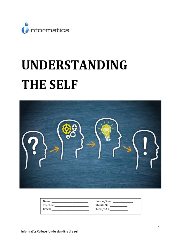 UNDERSTANDING THE SELF (Prelim Module) | PDF | Philosophy Of Self | Self